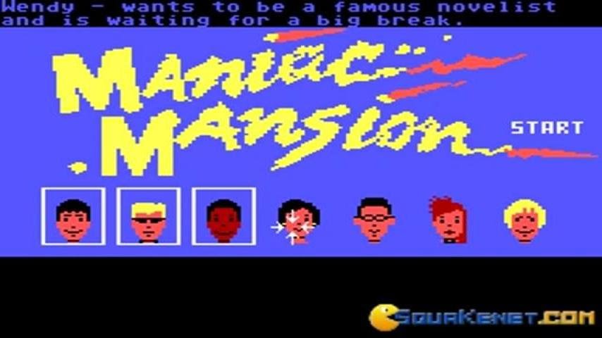 Maniac Mansion gameplay (PC Game, 1987)