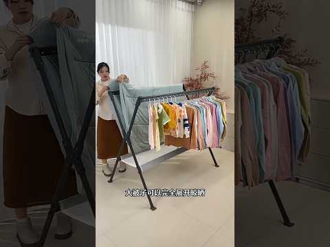 Folding clothes drying rack is so practical