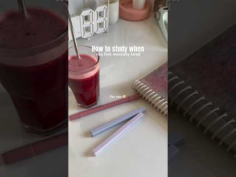 How to study when you mentally tired π #studymotivation #shorts