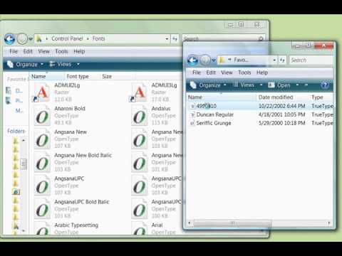 Types of Fonts, Installing Fonts, and Font Programs