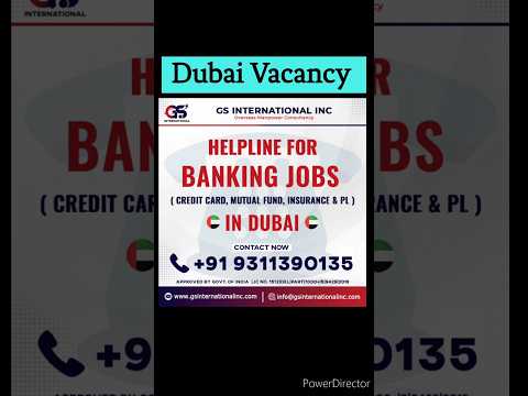 Dubai Bank Job Vacancy ! Sales job in Dubai ! Free Recruitment in Dubai ! #bankingjob #jobindubai