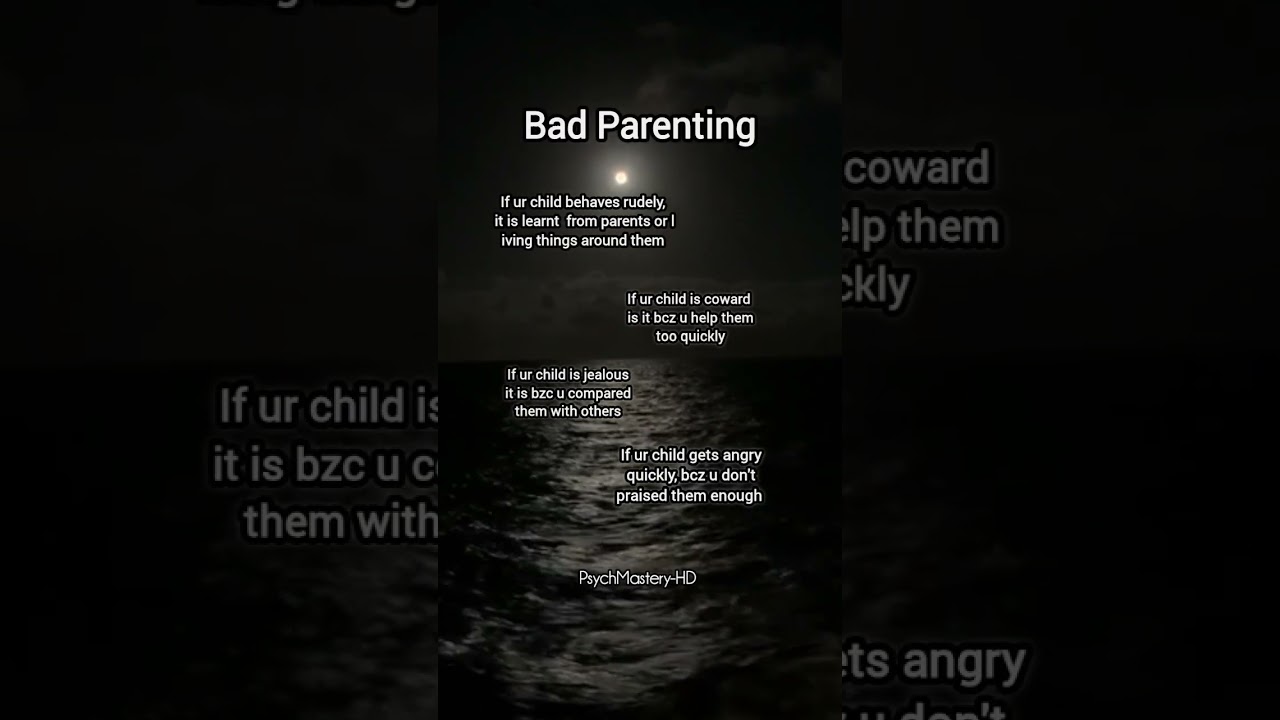 Bad Parenting part 2#selfimprovement #motivation#success#growth#quotes#discipline