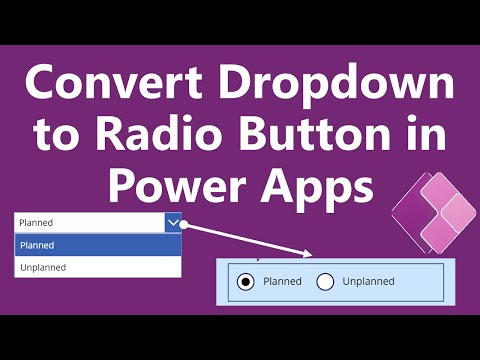 Convert Dropdown to Radio Button in Power Apps Form – Power Platform ...