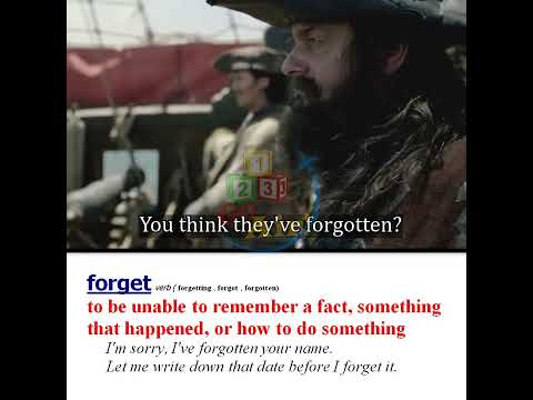 Forget (verb)- Meaning, Pronunciation, Usage | Learn English with TV Shows & Movies