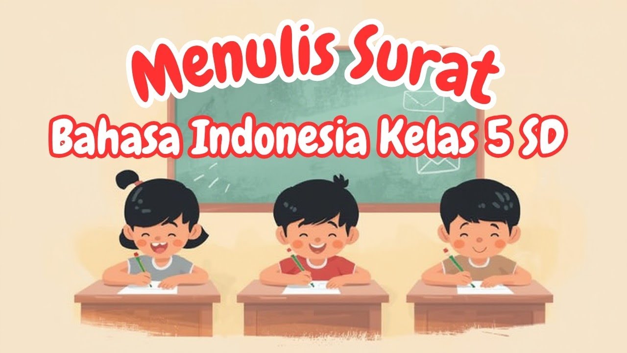 Writing Indonesian Letters for 5th Grade Elementary School
