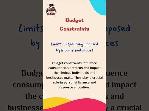 Budget Constraints