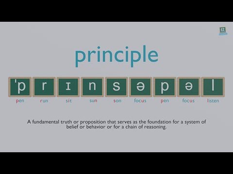 How to pronounce principle ?