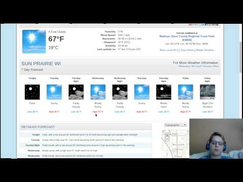 Madison, Wisconsin Weather update.