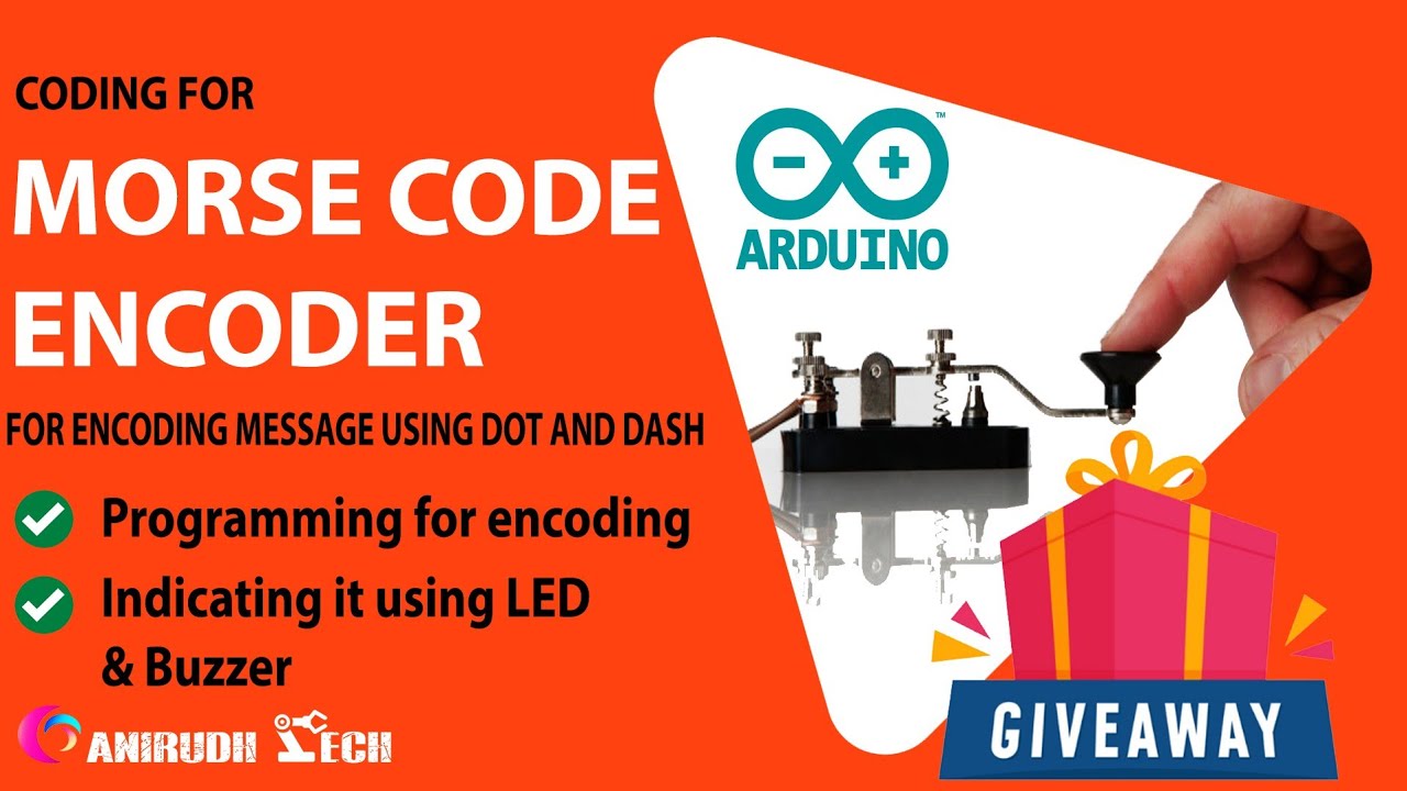 Morse code encoder using Arduino nano