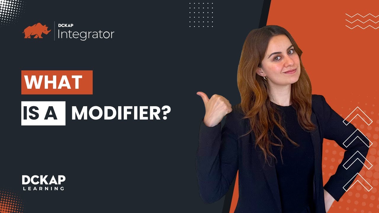 What is a Modifier? | DCKAP Learning | Simplifying Commerce for Distributors