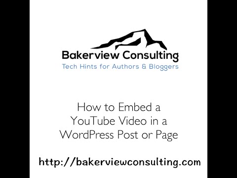 How to Embed a YouTube video in a WordPress Post