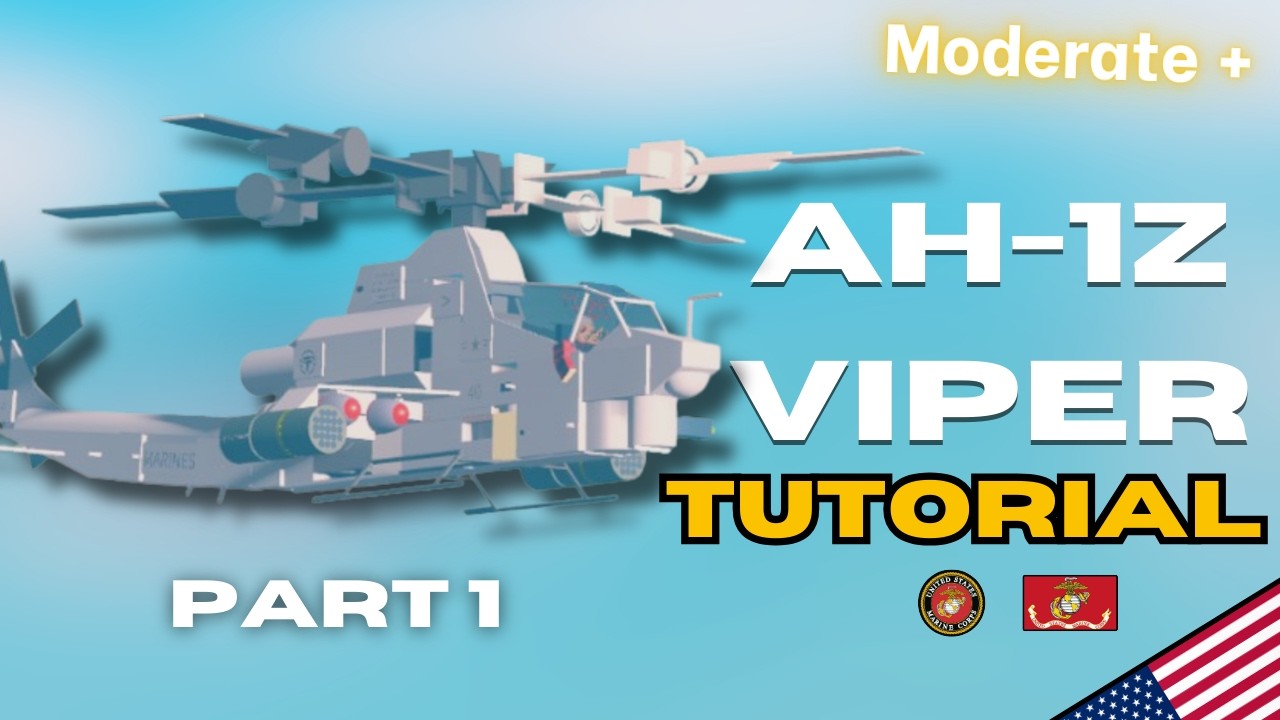 Plane Crazy AH-1Z Viper Roblox Tutorial – Part 1 - (Plus Cinematic)