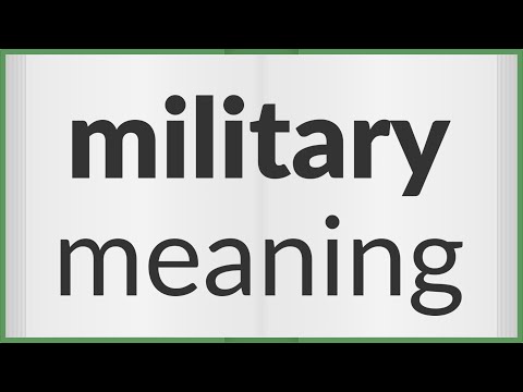 Military | meaning of Military