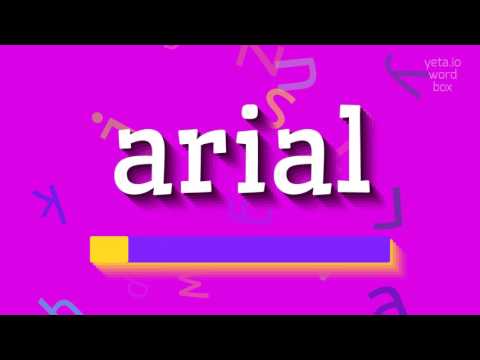 How to say "arial"! (High Quality Voices)