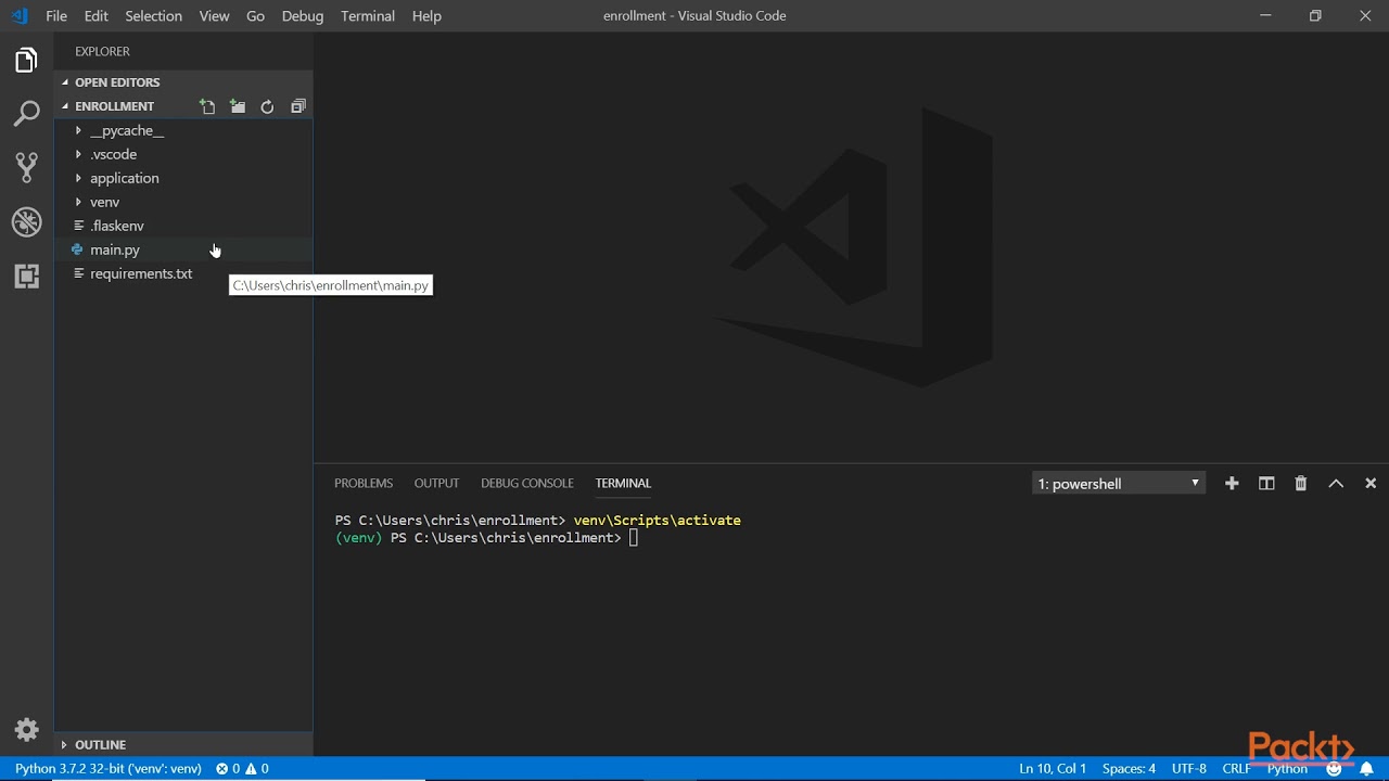 Full-Stack Web Development with Flask: Creating the Enrollment Application|packtpub.com