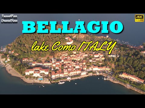 BELLAGIO & TREMEZZO - LOMBARDIA - ITALY above lake Como by drone【4K】Subtitles En TravelFan DroneView