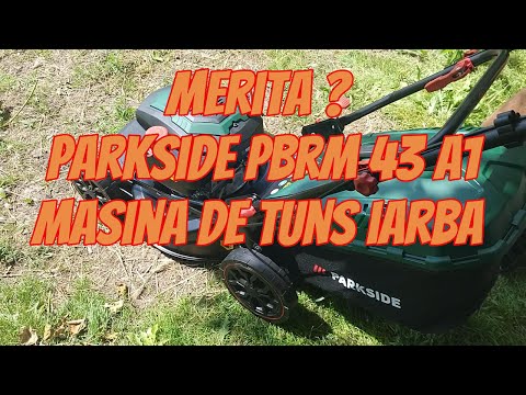 Masina de tuns iarba Parkside PBRM 43 A1 Unboxing / Test
