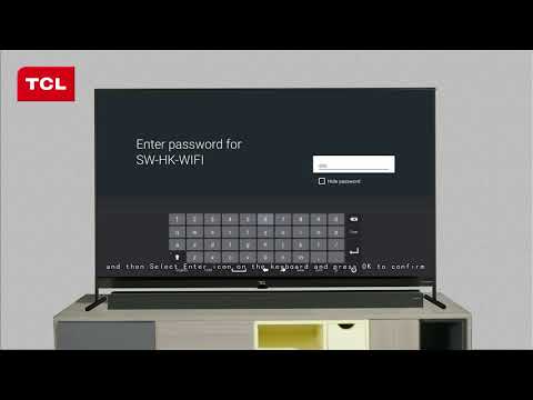 How to setup WIFI network on TCL Android TV