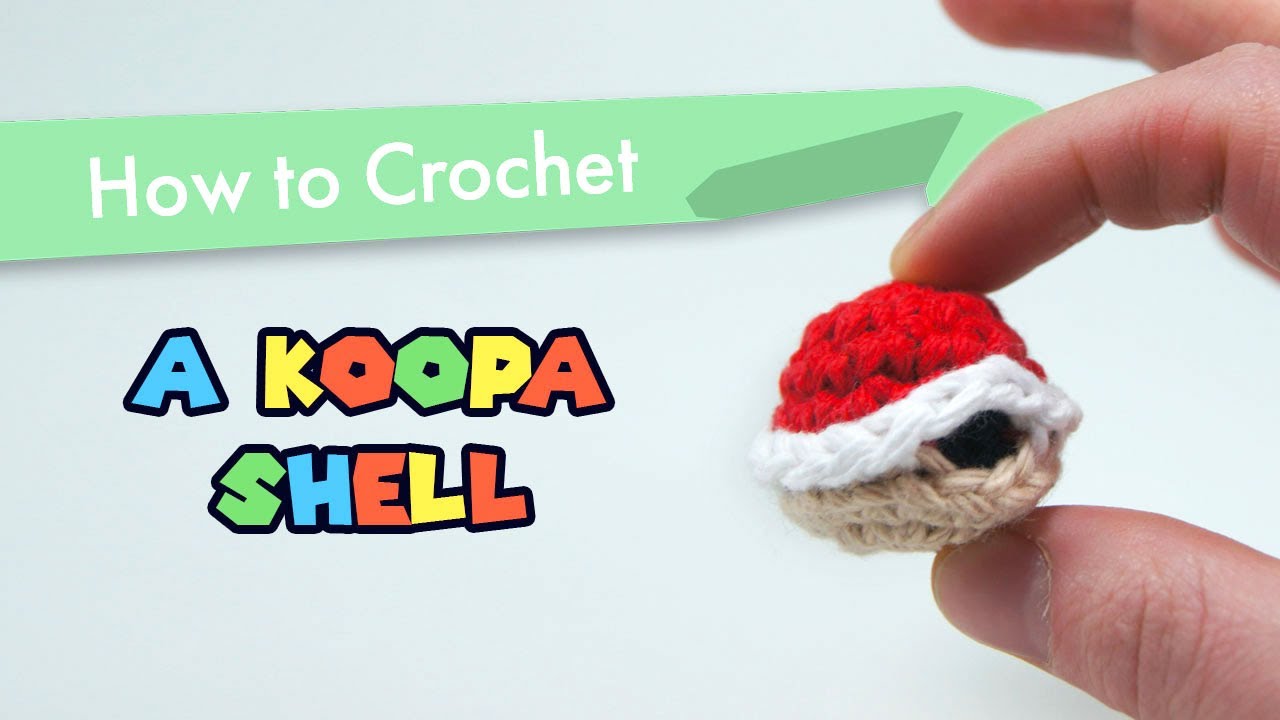 How to Crochet a Koopa Shell from Super Mario Bros || Amigurumi Pattern Tutorial