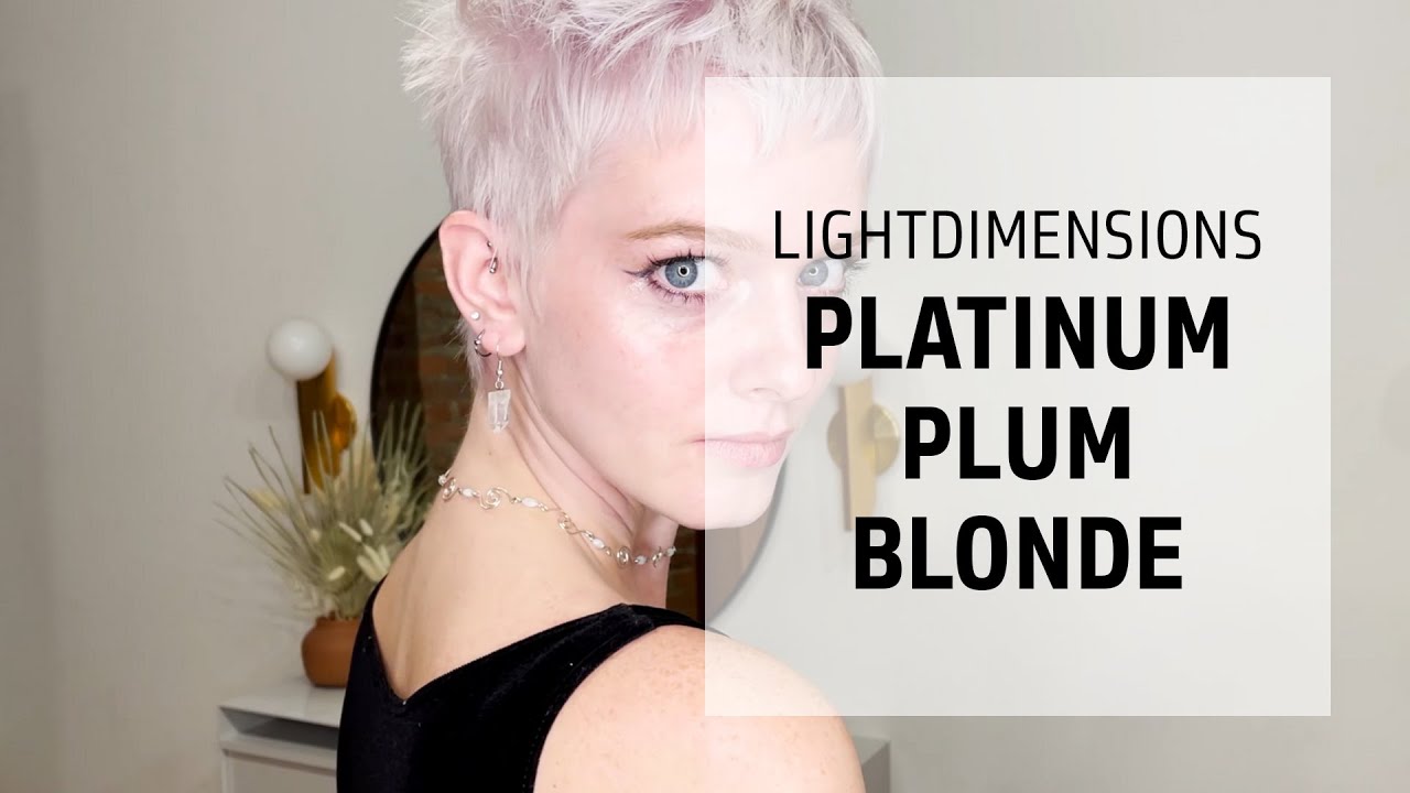 Platinum Plum Blonde Hair Color Tutorial | LightDimensions | Goldwell Education Plus
