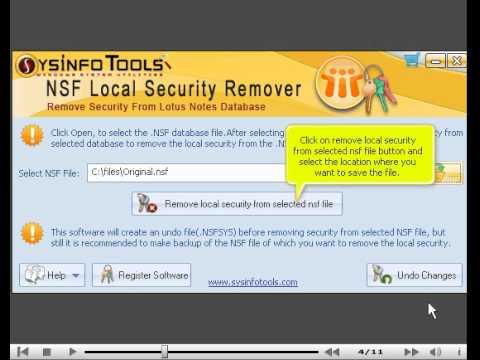 Flawlessly Remove Security from NSF File Database | SysInfoTools NSF Local Security Remover Tool