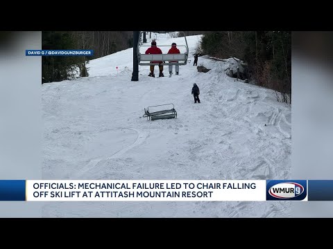 Chair falls off lift at Attitash Mountain Resort