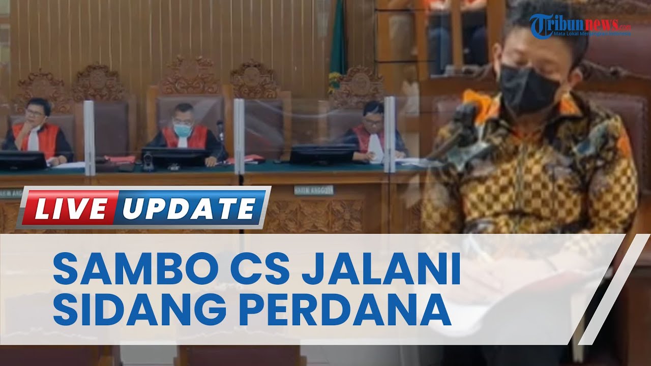 Penampakan Ferdy Sambo Jalani Sidang Perdana Kasus Pembunuhan Brigadir