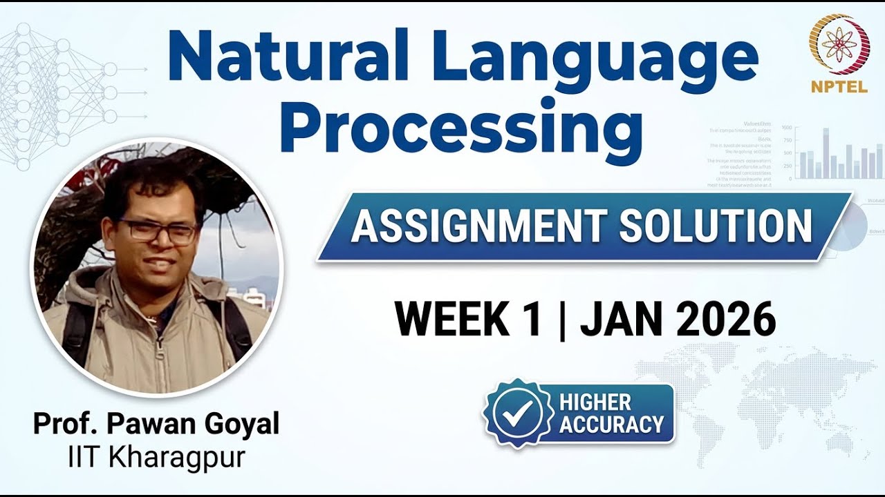 NPTEL: Natural Language Processing Week 1 Assignment Solution | Jan 2026 | 100% Correct