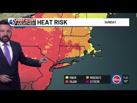 FORECAST: A brief reprieve from heat & humidity before a string of First Alert Weather Days