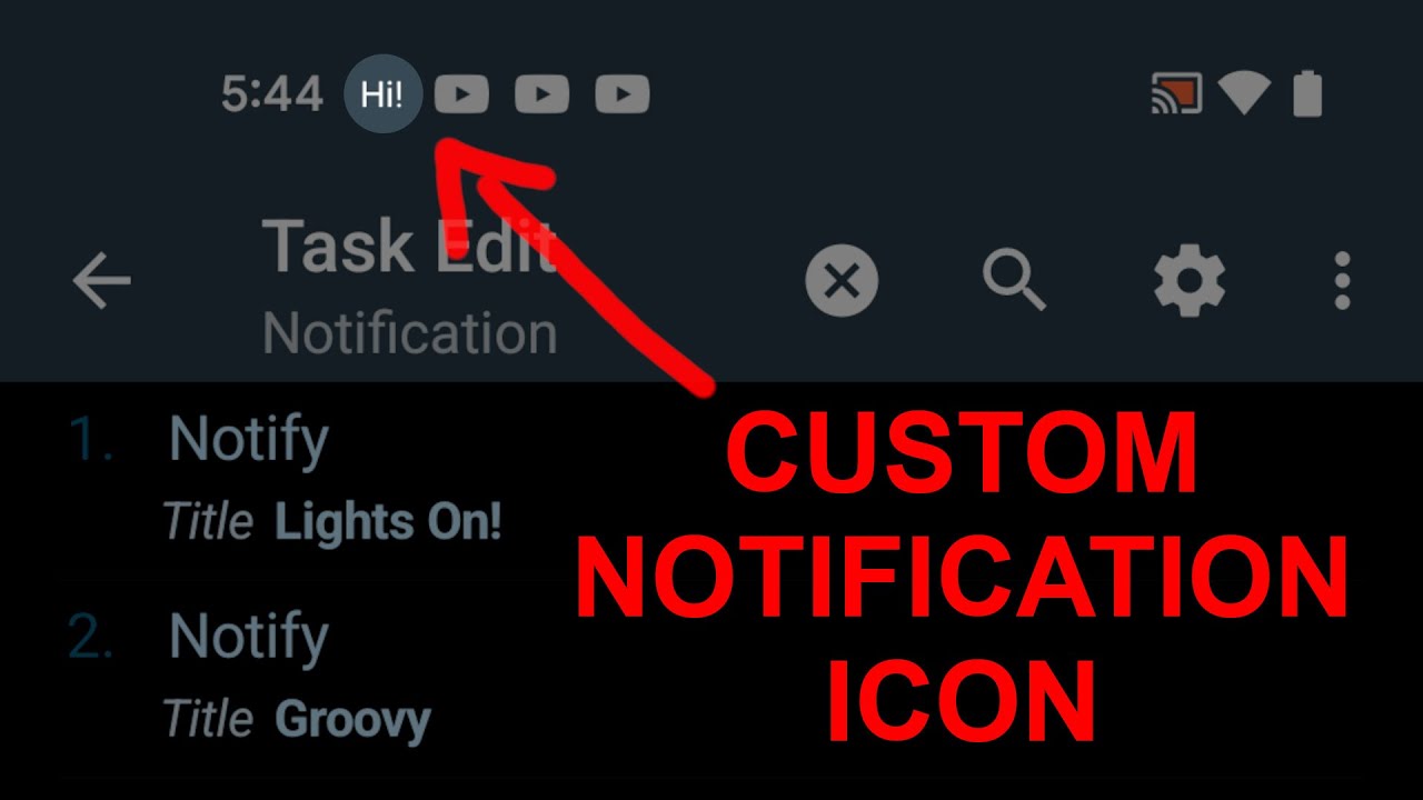 Tasker - Custom Notification Icon