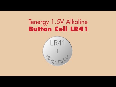 Tenergy LR41 / AG3 1.5V Alkaline Button Cells