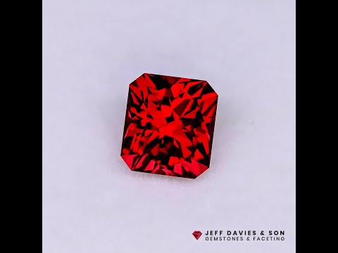 3.51ct Lab blood red Ruby - pulled Czochralski