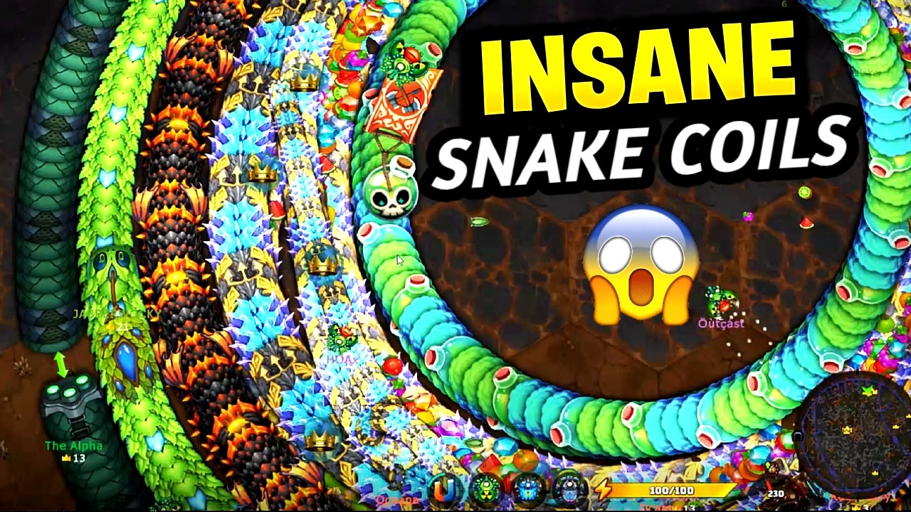 INSANE Snake Coils! 😱 Funny & Epic Moments in Little Big Snake