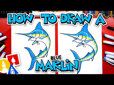 Swordfish Drawing Step by Step Tutorial – I'm Youtuber – Follow my ...