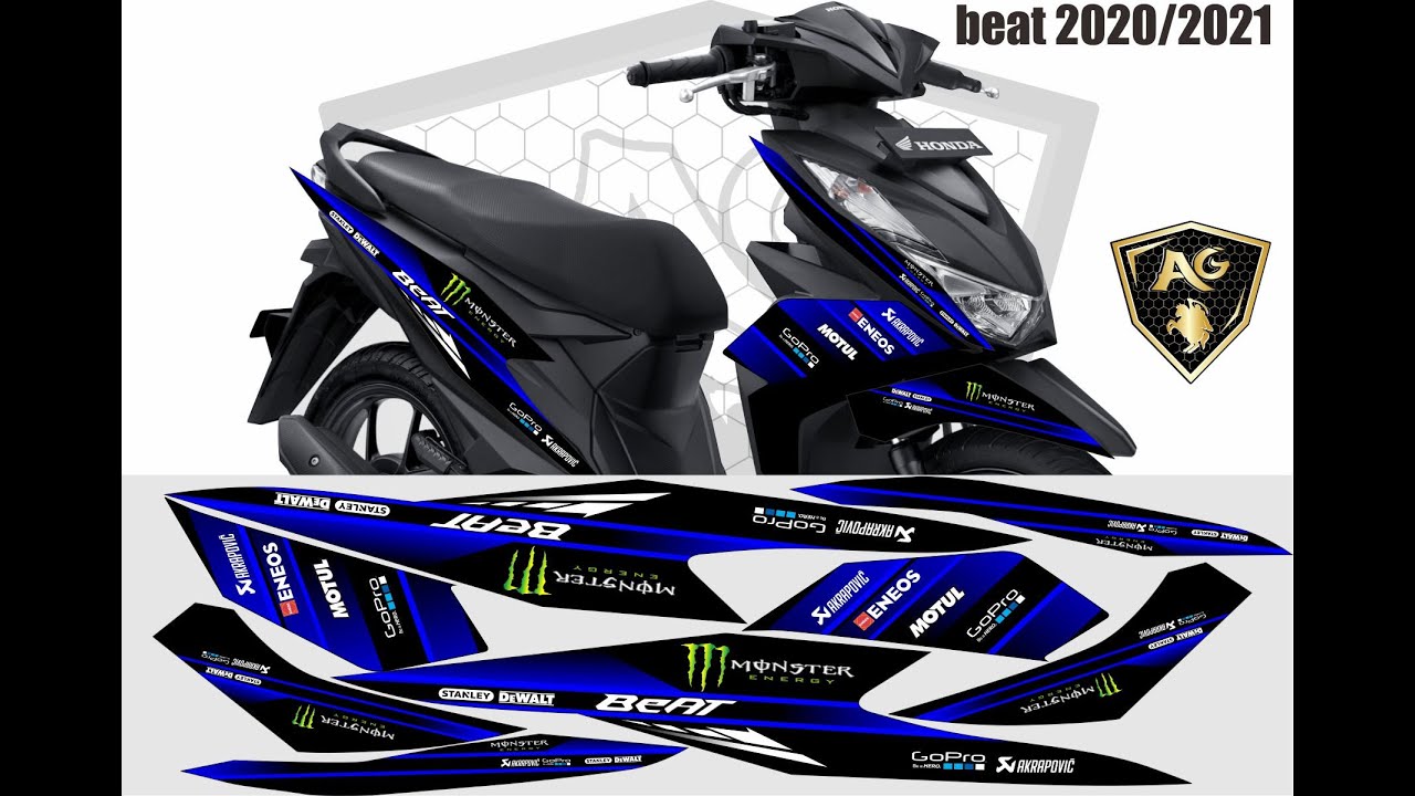 Honda Beat FI STREET (2022)Striping BEAT Fi 2020 / Variasi Stiker Lis Motor Honda Beat Fi New 2022
