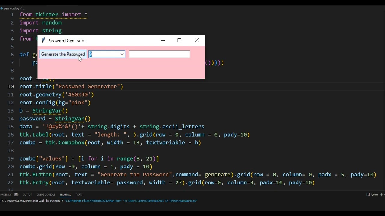 Secure Random Password Generator Using Python | Intern Project Showcase