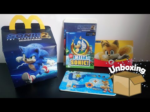 Sonic The Hedgehog 2 Movie - UK Happy Meal Toys