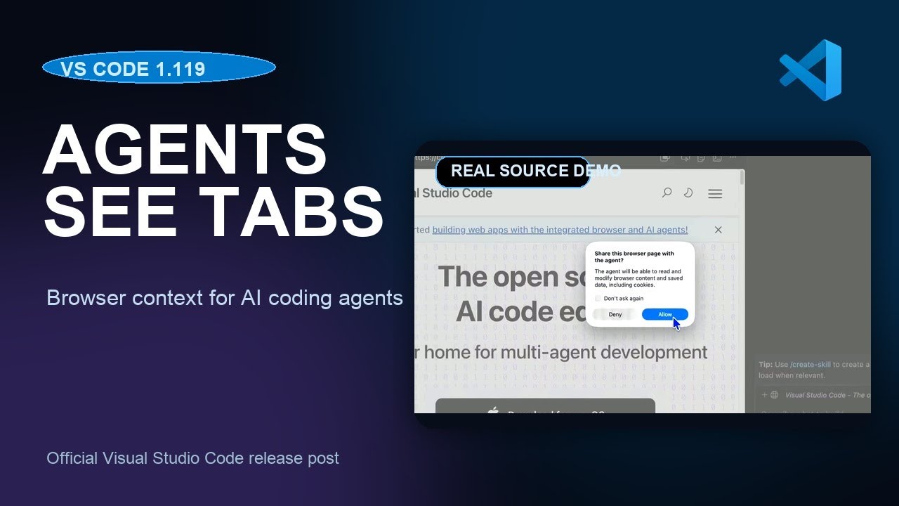 VS Code Agents Can Use Your Browser Now