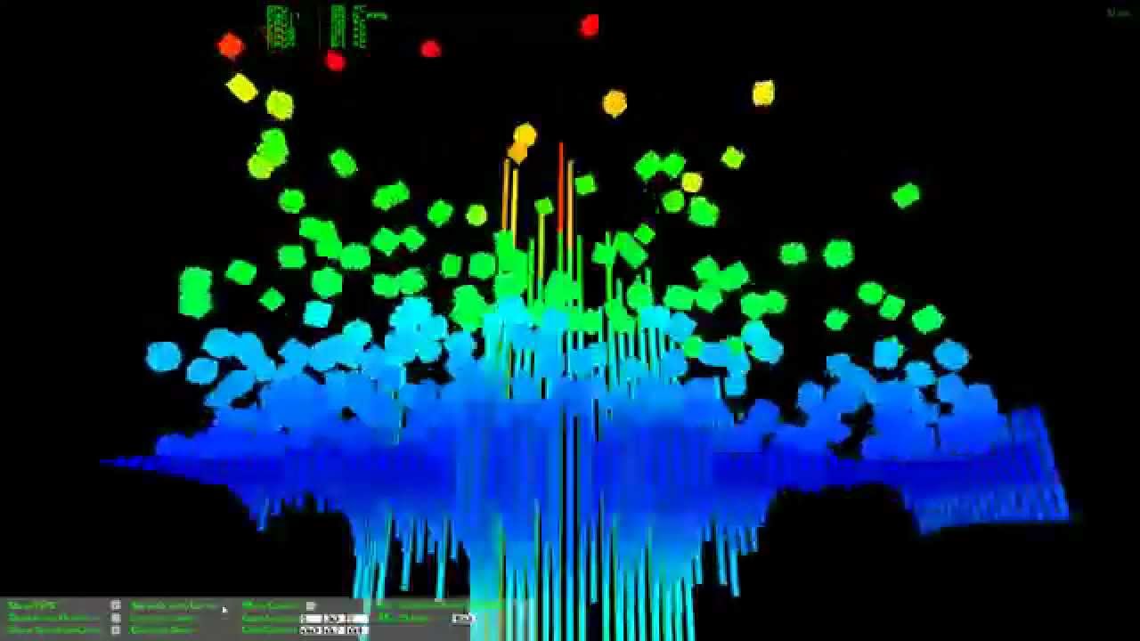 Unity3D - Spectrube (Update2) / Spectrum / Visualizer / Moving Cubes / Physics / (TrapZillas - Bass)