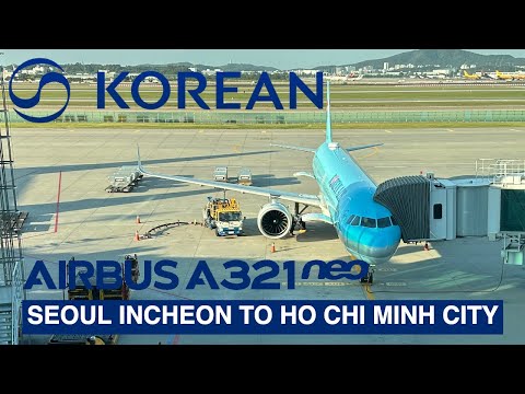 Trip Report Korean Air Airbus A321neo Seoul Incheon (ICN) to Ho Chi Minh City (SGN) Economy Class