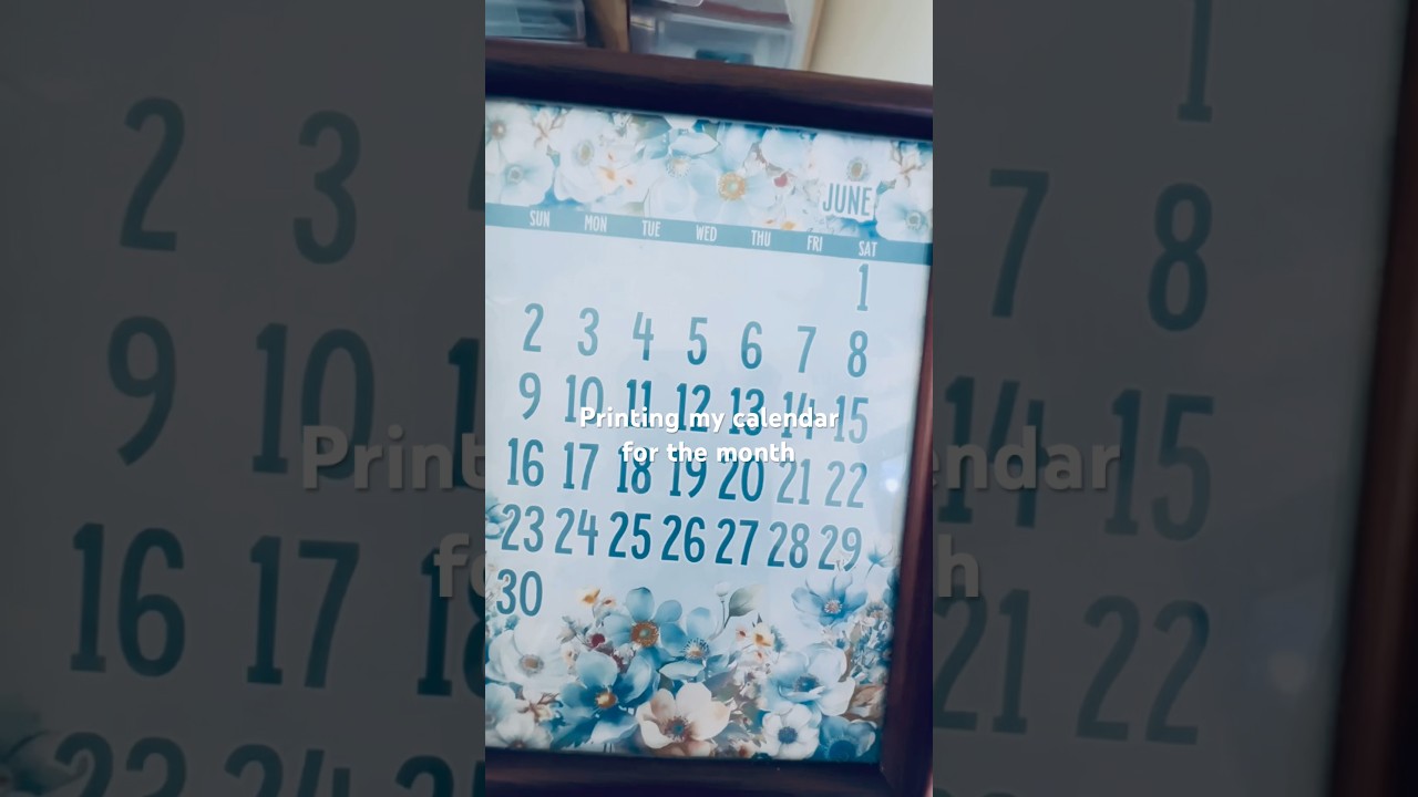 How I print my calendar for my photo frame #freeprintable #bulletjournal #planwithme #calendar #how