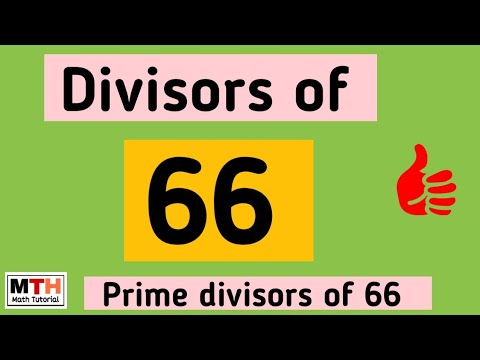 Divisors of 66 | Prime divisors of 66 | Divisor of 66