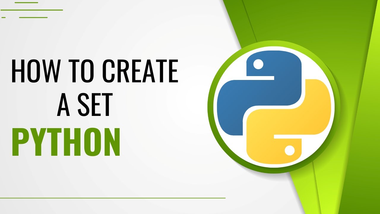 #1 SET | Python Tips: How to Create a Set | Python Tutorial for Beginners