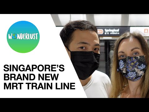 Singapore's BRAND NEW Train Line // Reviewing the Thomson East Coast MRT Underground Railway Line
