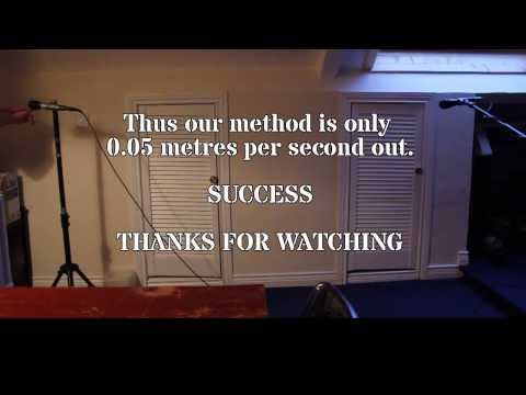 How To Calculate The Speed Of Sound using 2 Microphones and a Laptop