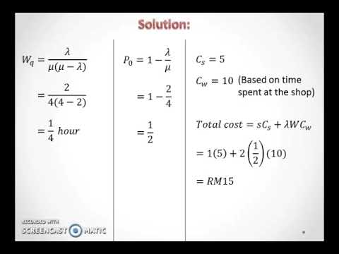 Single-channel Queuing Model