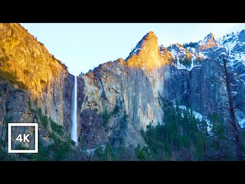 Bridalveil Falls, Yosemite | 4K Relaxing Nature Scene for Sleep & Meditation