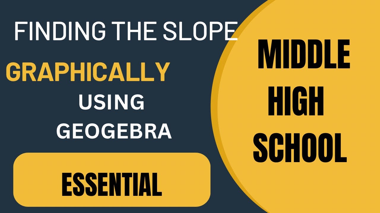 Slope of The Line Graphing Approach Using Geogebra