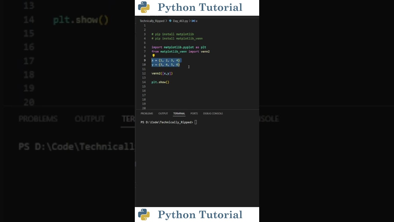 Creating Venn Diagrams With Python | Python Tutorial