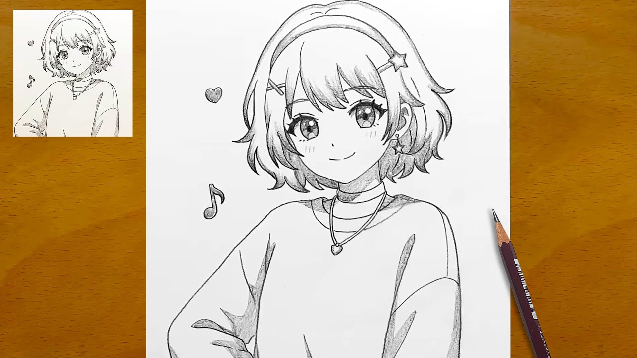 How to Draw Anime Girl Easy | Sketching Tutorial for Beginners